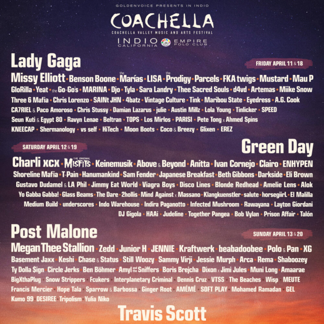 Amerikaans festival Coachella maakt line-up bekend met o.a. Green Day ...